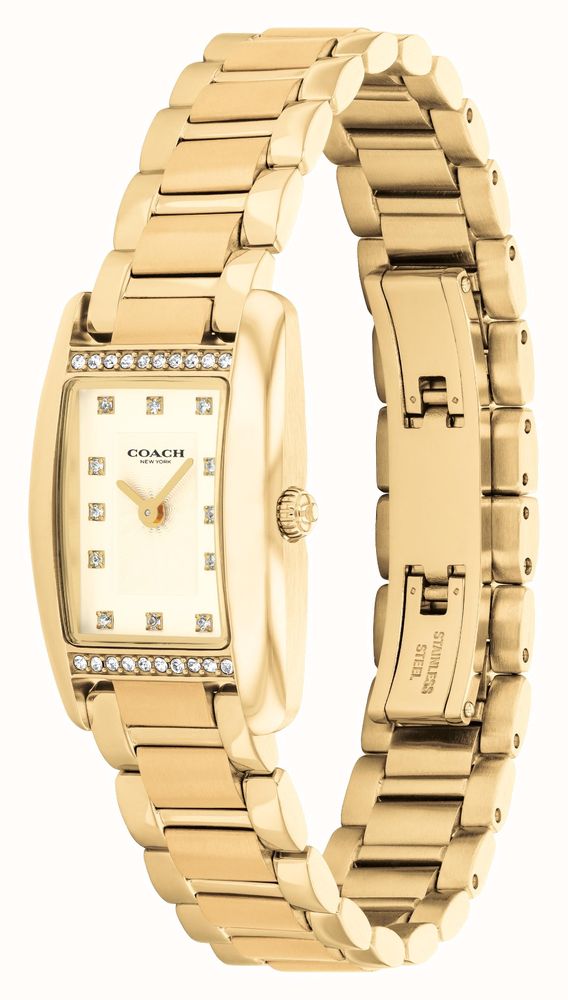 Coach Women's Reese (20mm) Light Gold Dial / Gold-Tone Stainless Steel ...