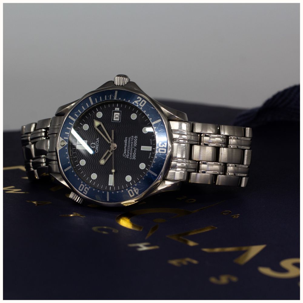 Pre-owned Omega Seamaster Professional Chronometer 1999 (42mm) Blue ...