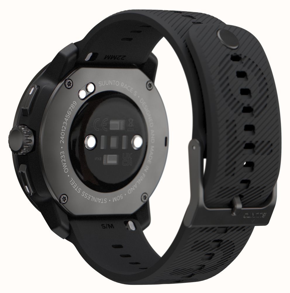 Suunto RACE S AMOLED Multisport Performance Watch (45mm) All Black SS051013000 - First Class ...