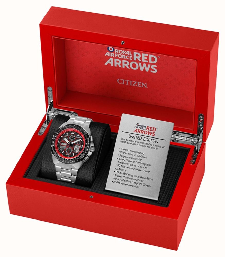 Citizen Red Arrows Limited Edition Radio Controlled Skyhawk A.T Eco ...