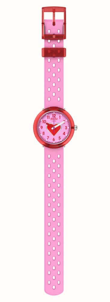 Flik Flak FIZZ IN PINK (31.85mm) Pink Dial / Pink Silicone Strap ...
