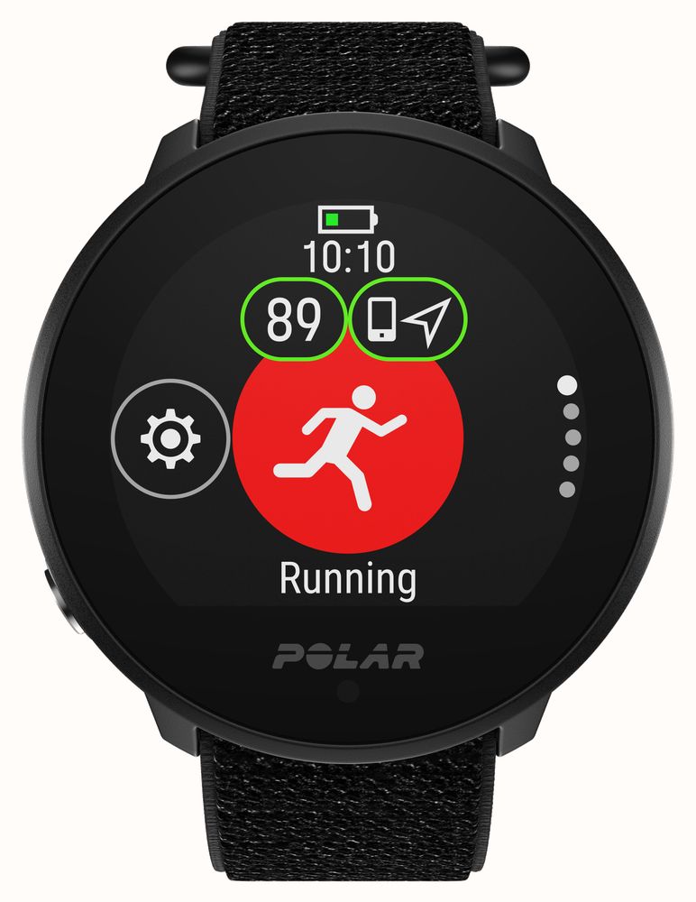 Polar Unite Fitness Tracker Black Hook And Loop Nylon Strap 900106604 ...