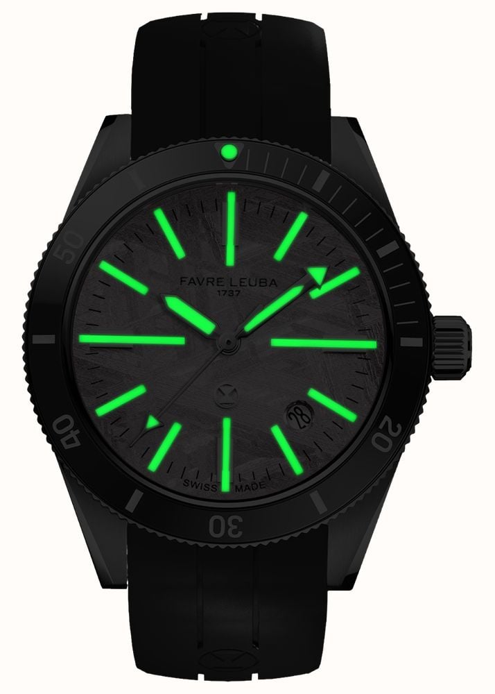 Favre Leuba Deep Raider Renaissance Automatic (40mm) Meteorite Dial ...
