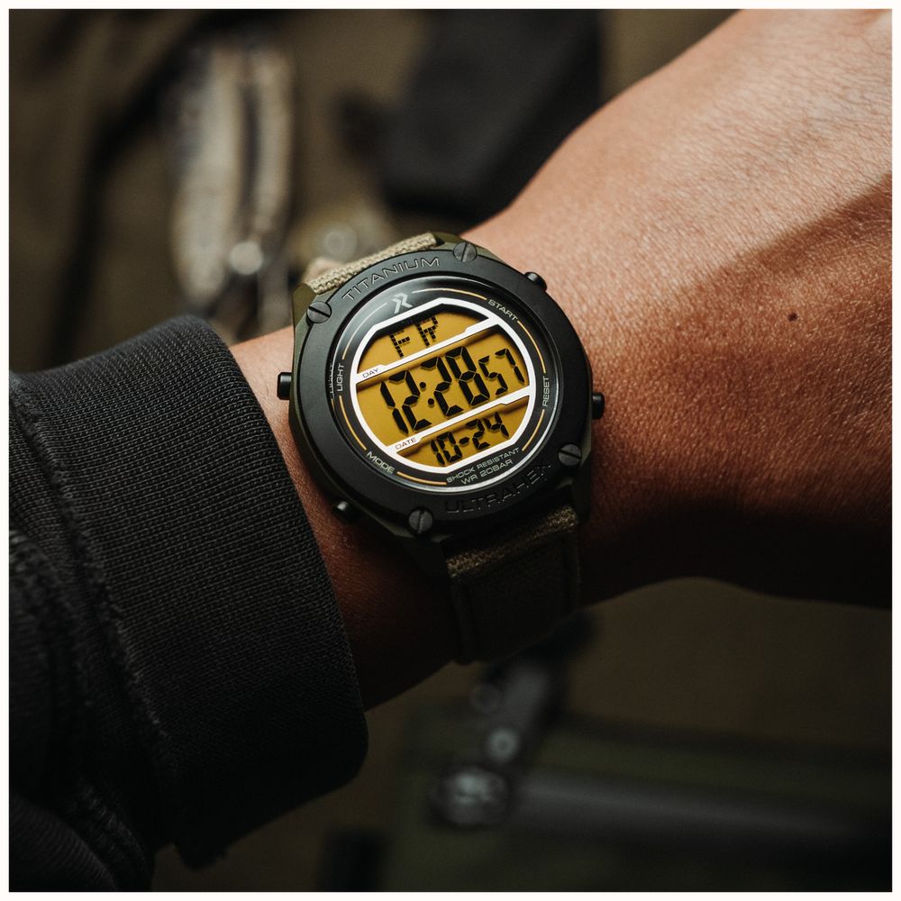 RZE UTD-8000 Multi-Function Cerakote (42mm) Yellow Display / OD Green ...