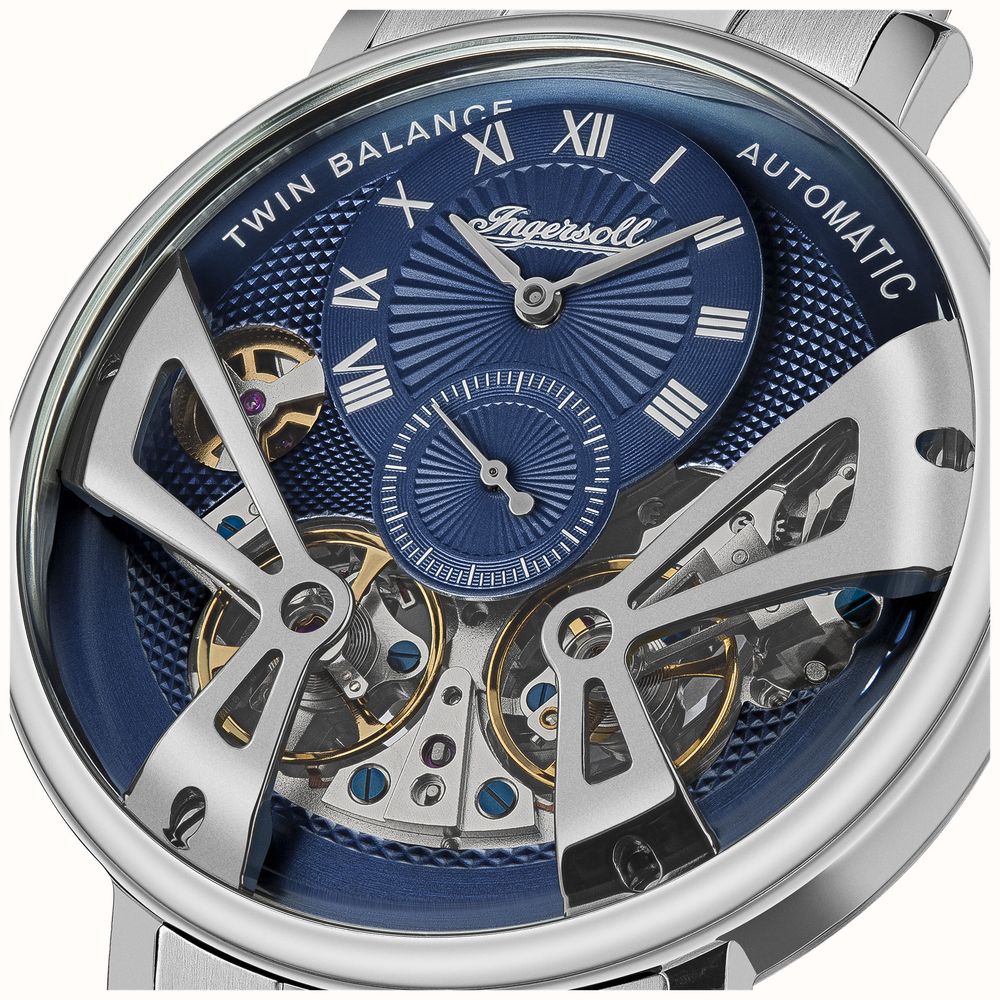 Ingersoll THE TENNESSEE Automatic (45mm) Blue Dial / Stainless Steel ...