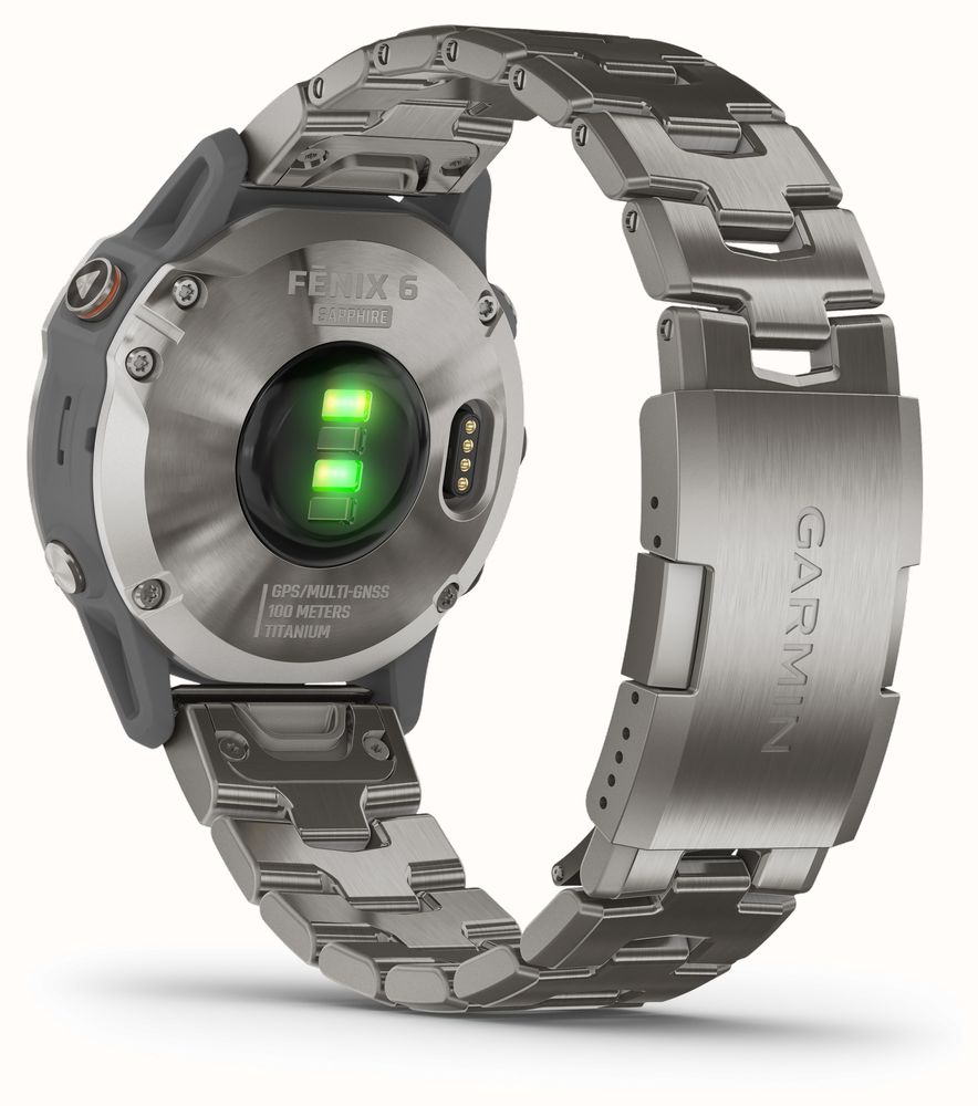 Garmin Fenix 6 Pro Sapphire | Titanium Grey | Titanium Strap And Ember Orange 010-02158-23 ...