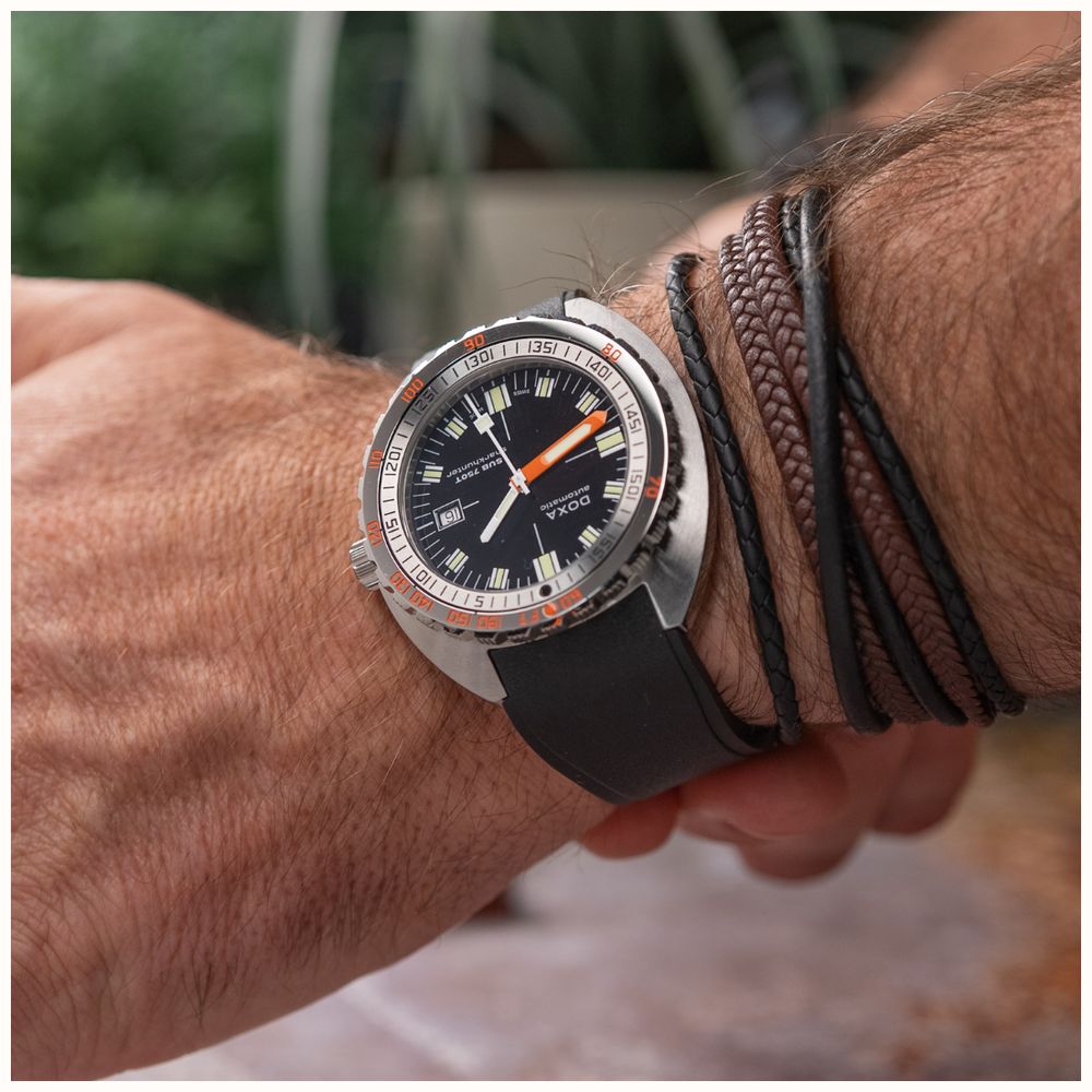 DOXA SUB 750T Sharkhunter (45mm) Black Iconic Dial / Black FKM Rubber ...