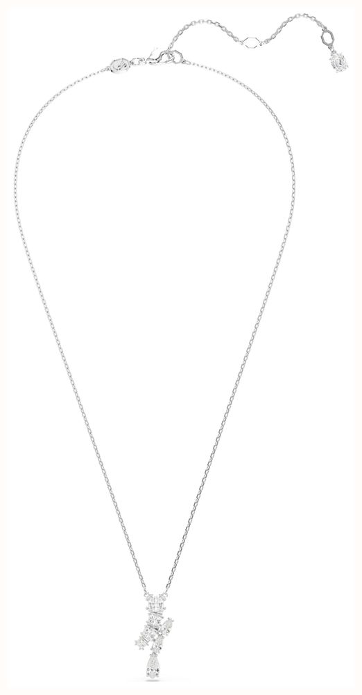 Swarovski Matrix Pendant Necklace White Crystals Rhodium Plated 5700420 ...