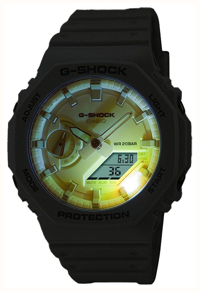 Casio G-Shock Beach Time Lapse (45.4mm) Blue Red Dial / White Resin ...