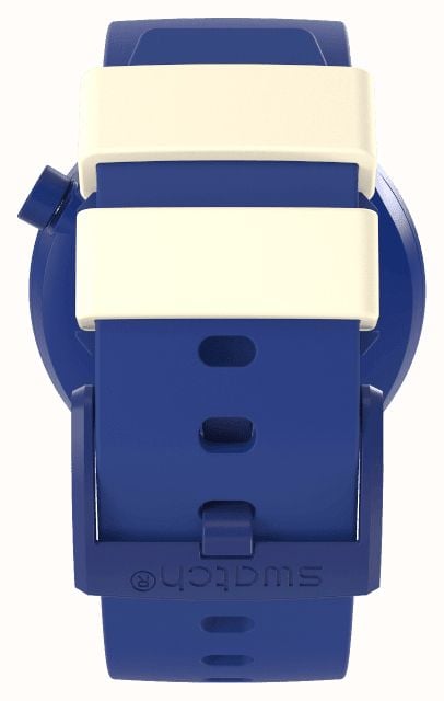 Swatch Big Bold ISWATCH BLUE Silicone Strap Watch SB01N102 - First ...