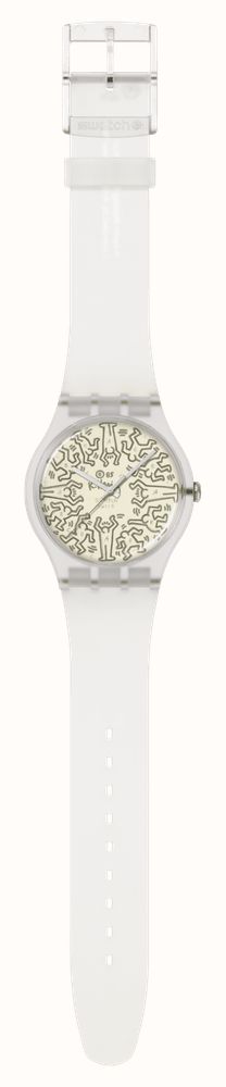 Swatch Break Free FROM THE ARCHIVE (41mm) Beige Illustrated Dial ...