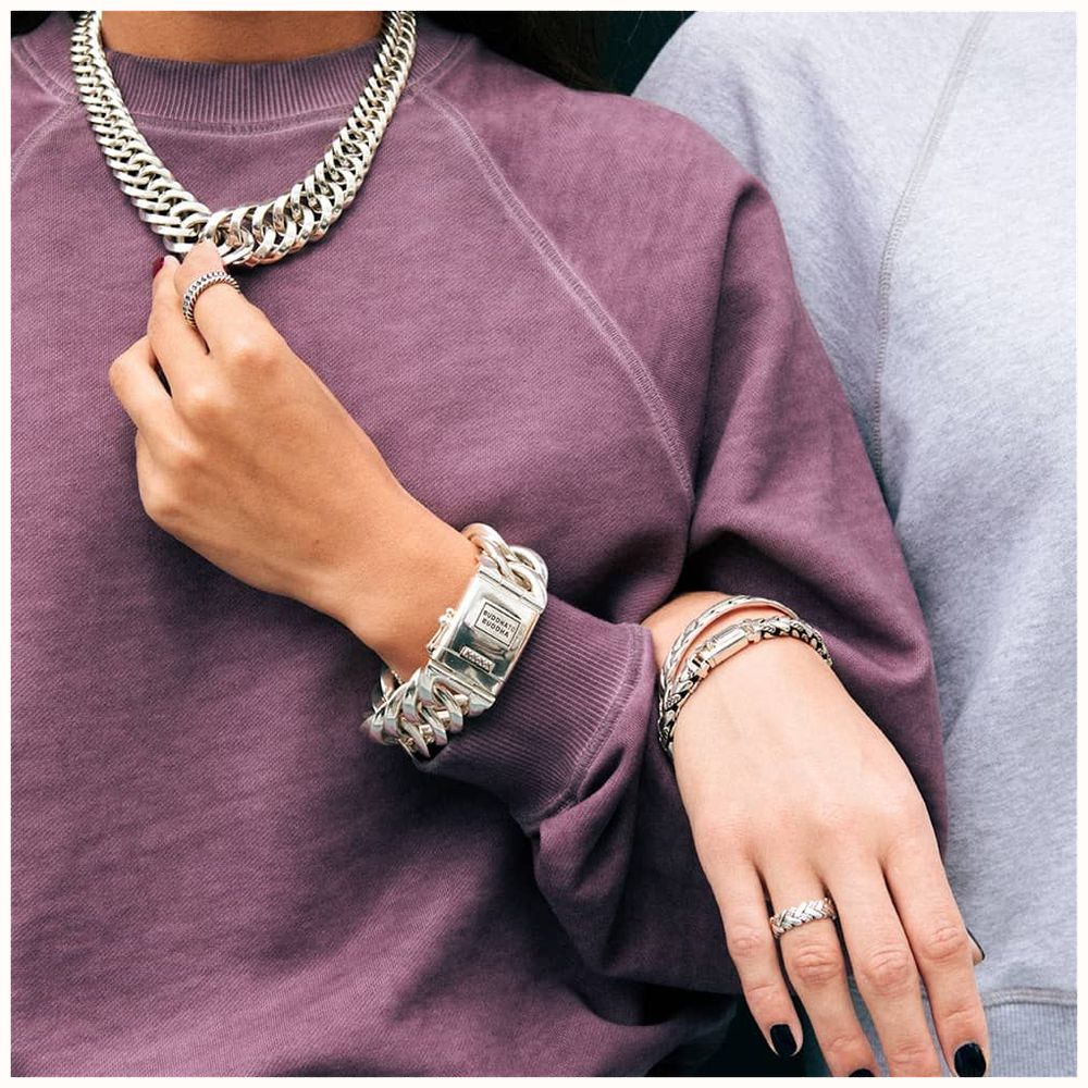 Buddha To Buddha Chain Gradient Necklace Silver 163 47cm - (One Size ...