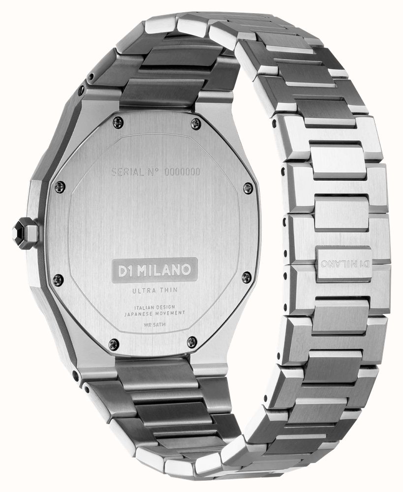 D1 Milano Ultra Thin Ocean (38mm) Matte Ocean Blue Dial / Stainless Steel Bracelet UTBU01 ...