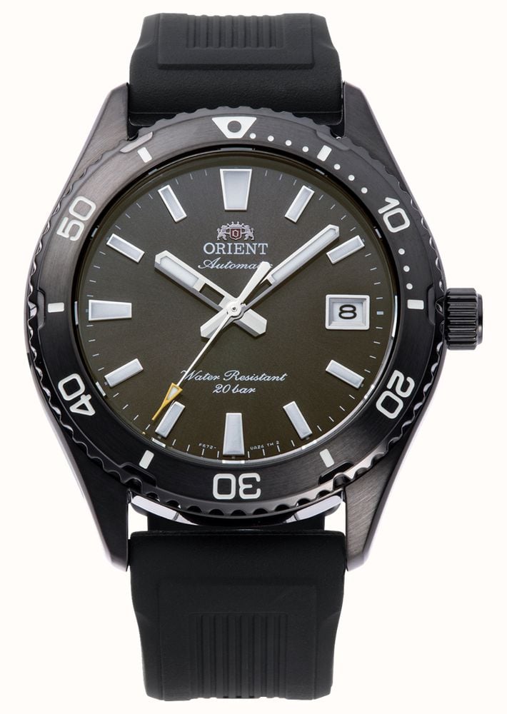 Orient Mako 40 Automatic (40mm) Black Dial / Black Rubber Strap RA ...