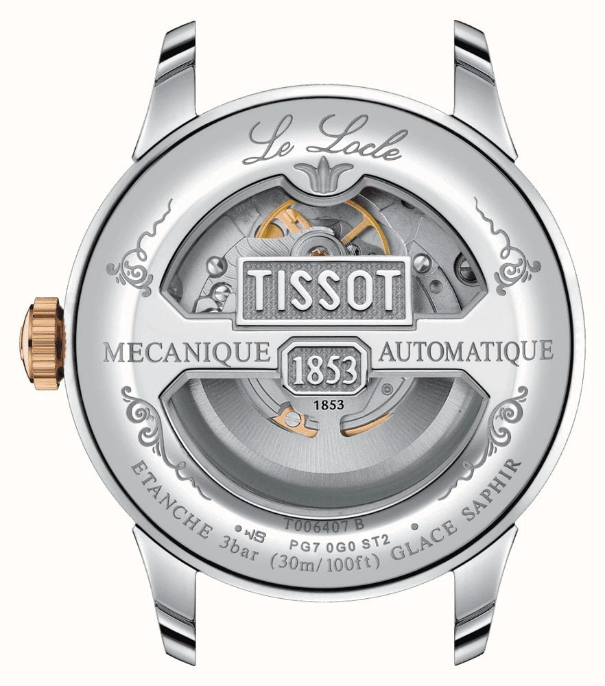 Tissot Men's Le Locle | Powermatic 80 | Silver Open Heart Dial | Two ...