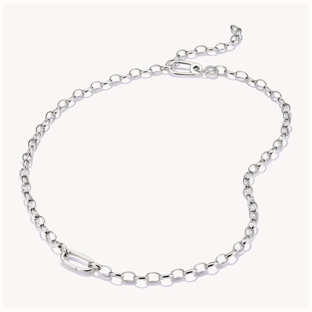 Thomas Sabo Charm Bracelet Paperclip And Pearls With Connect Link ...