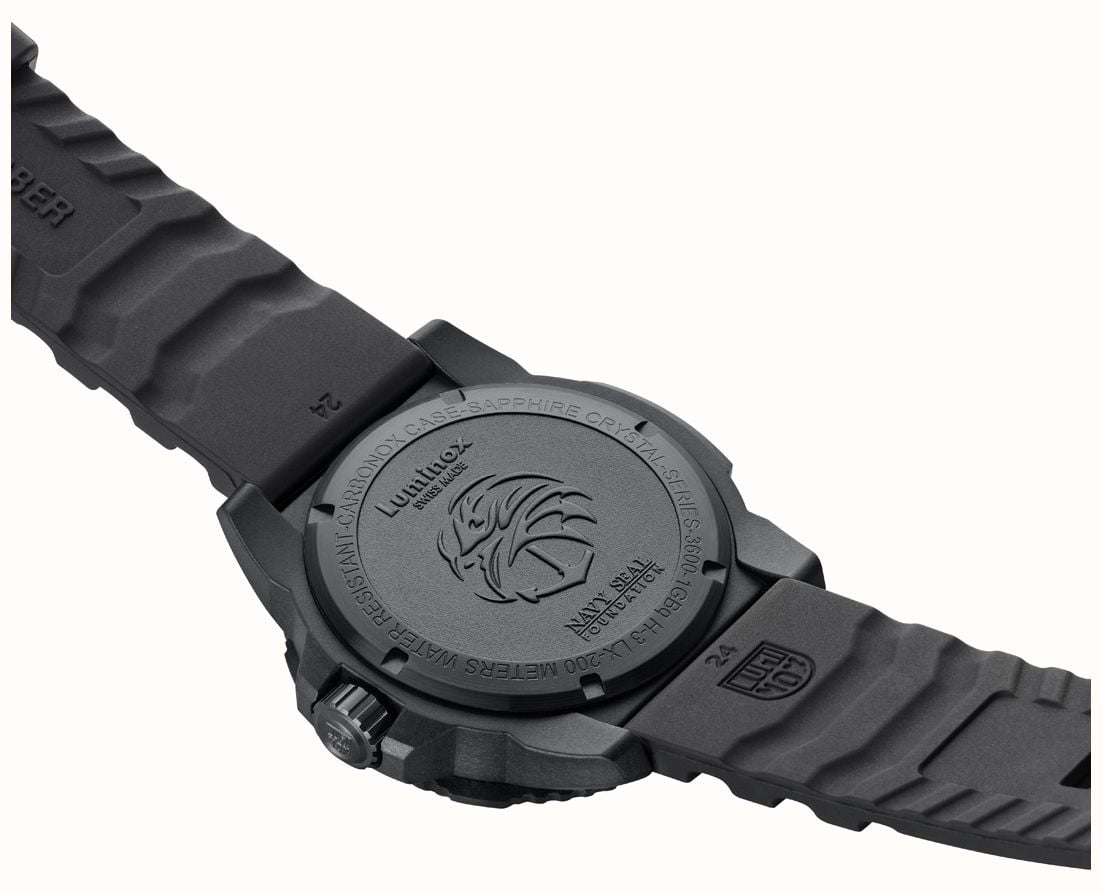 Luminox Navy Seal Foundation 3600 Series (45mm) Black Dial / Black ...