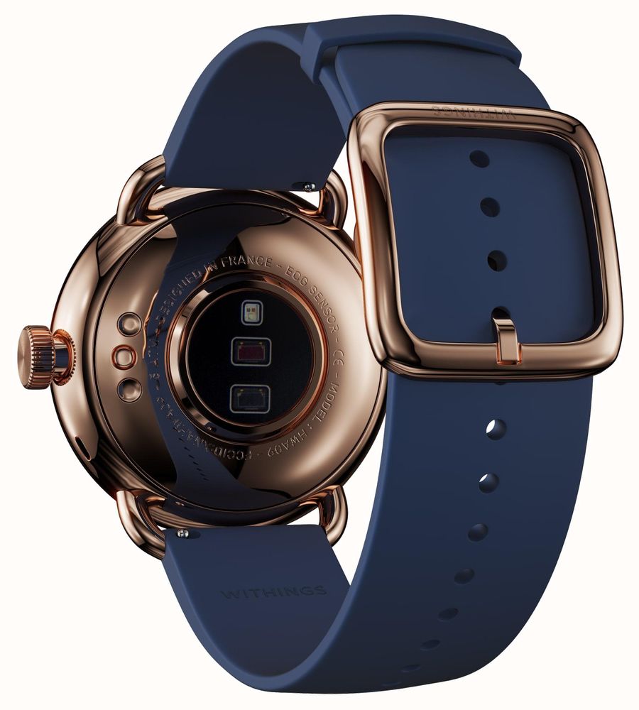 Withings ScanWatch - Hybrid Smartwatch With ECG (38mm) Blue Hybrid Dial ...
