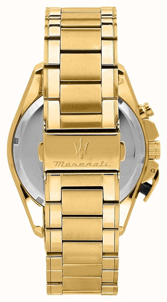 Maserati Men's Traguardo (45mm) Skeleton Chronograph Dial / Gold ...