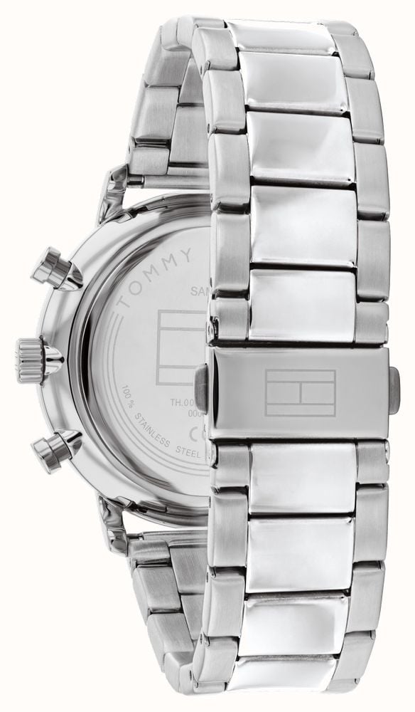 Tommy Hilfiger Legend Multifunction (44mm) Navy Blue Skeleton Dial ...