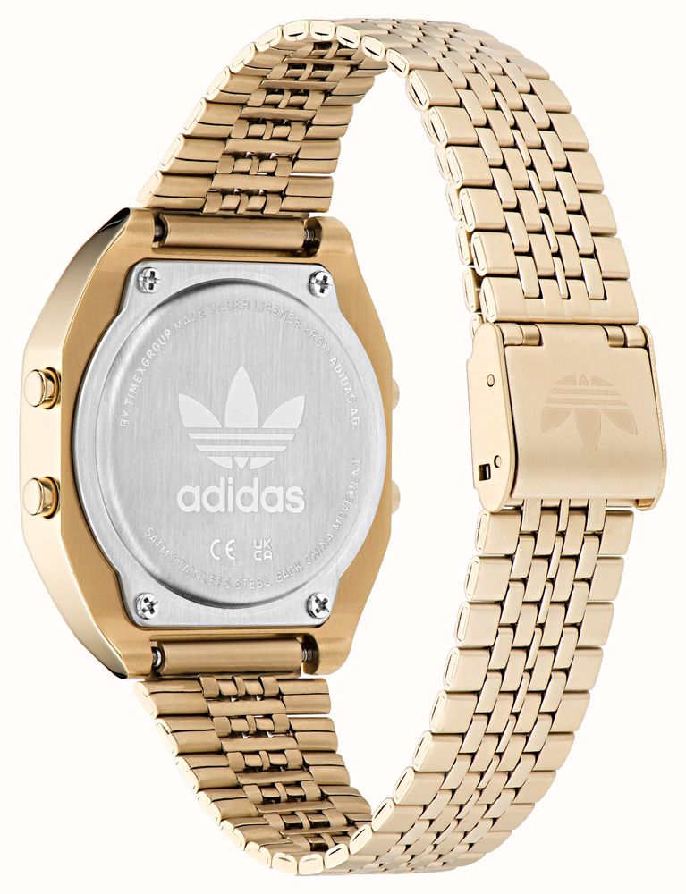Adidas DIGITAL TWO (36mm) Multi-Coloured Digital Dial / Gold PVD ...