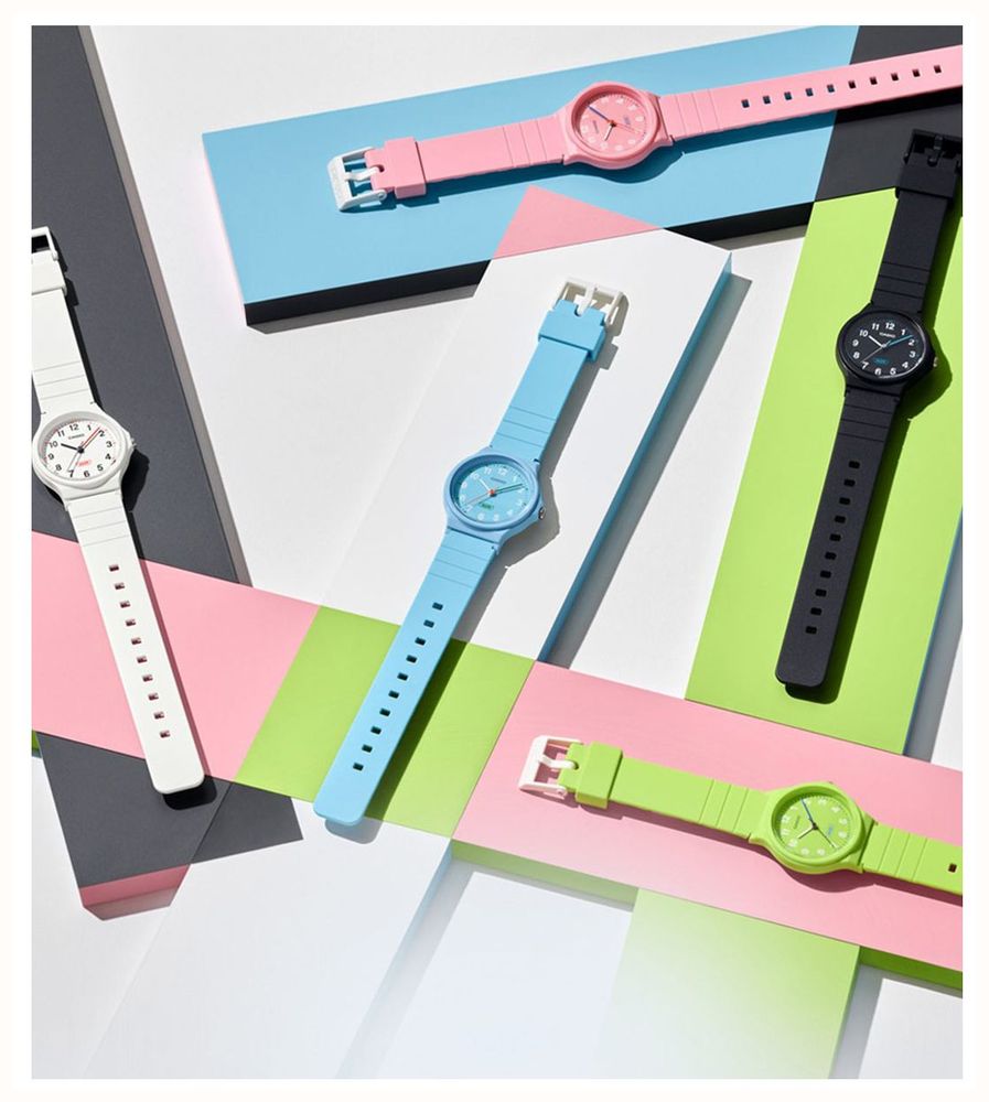 Casio LQ Series (31.5mm) Green Dial / Green Bio-Based Resin Strap LQ ...