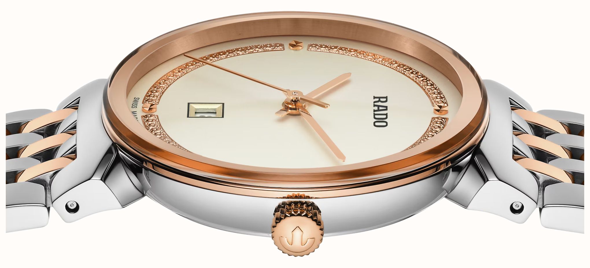 RADO Florence Quartz (30mm) Champagne Dial / Two-Tone Stainless Steel ...