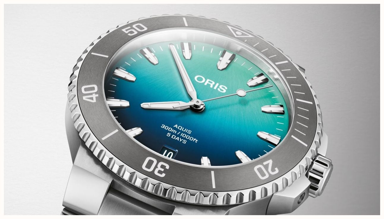 ORIS Aquis Great Barrier Reef Limited Edition IV (43.5mm) Blue Gradient 01 400 7790 4185-SET ...