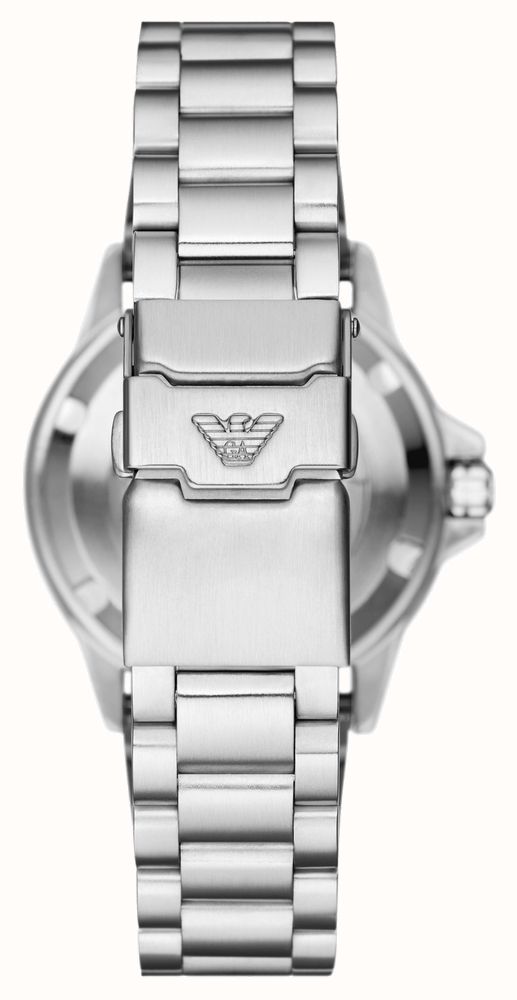 Emporio Armani Men's Automatic (42mm) Green Dial / Stainless Steel ...