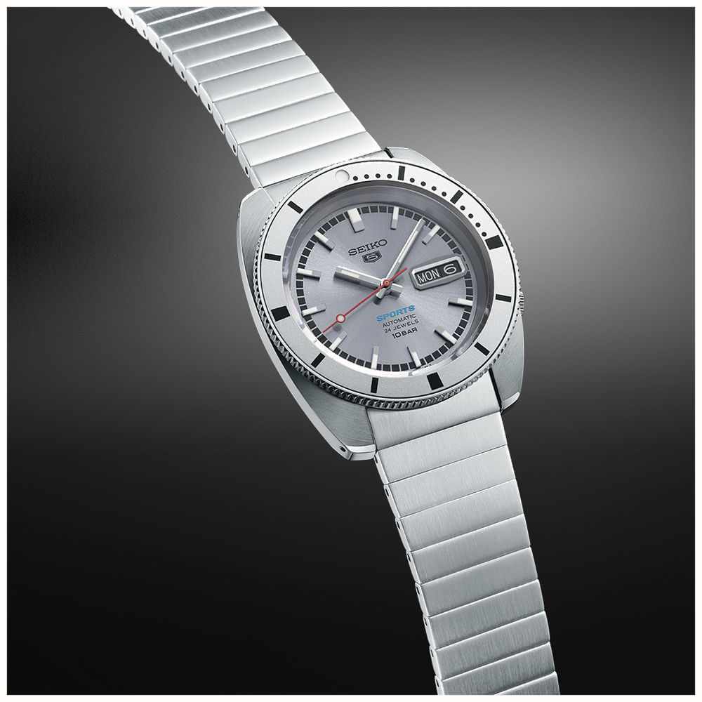 Seiko 5 Sports ‘Ash Blue’ 1968 Recreation Limited Edition Eng/Kanji ...