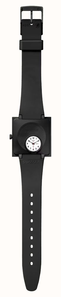 Swatch Bioceramic What If... Black (33.25mm) White Dial / Black Strap ...