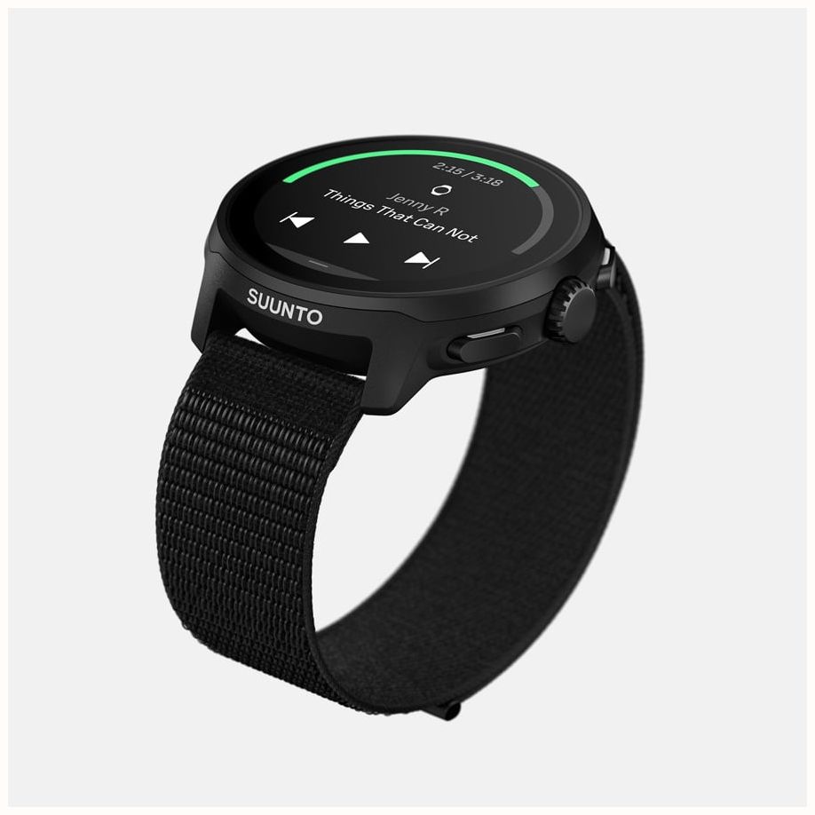 Suunto RUN Lightweight AMOLED Running Watch (46mm) All Black - Textile ...