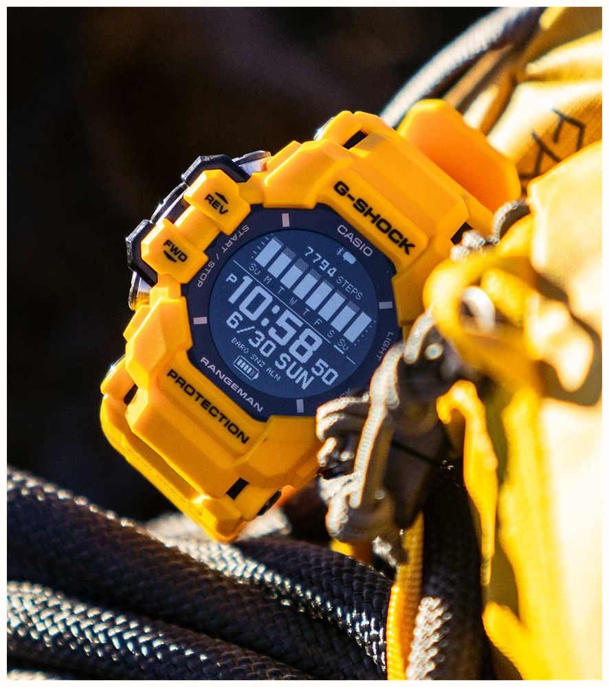 Casio Master Of G Rangeman GPR-H1000 Tough Solar HR GPS - Yellow GPR ...