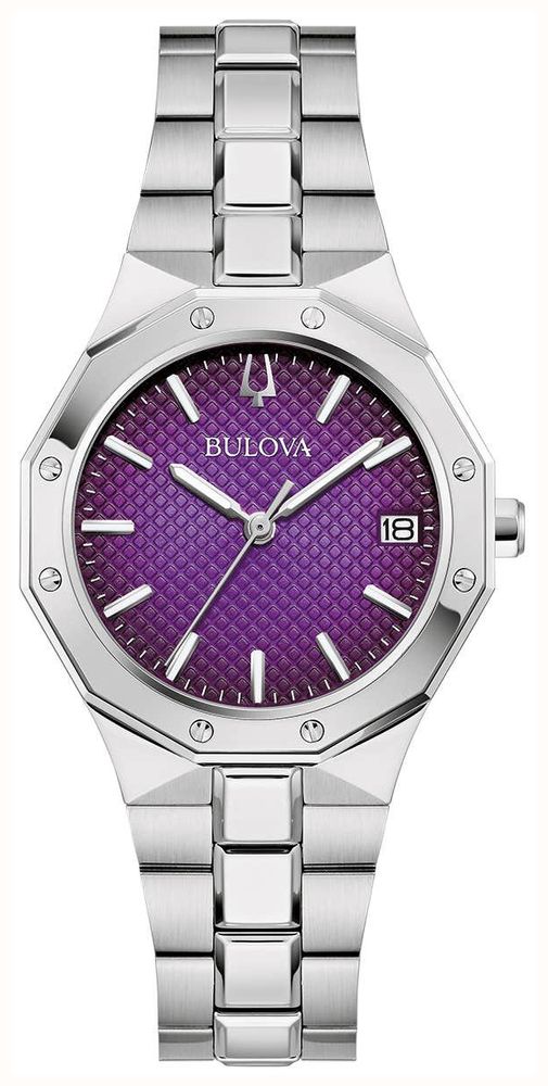 Bulova Prestige Quartz (32mm) Purple Ombre Dial / Stainless Steel ...