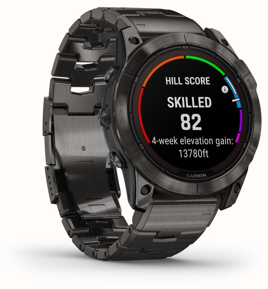 Garmin Fenix 7X Pro Sapphire Solar Carbon Grey Carbon Grey Titanium Bracelet + 010-02778-30 ...