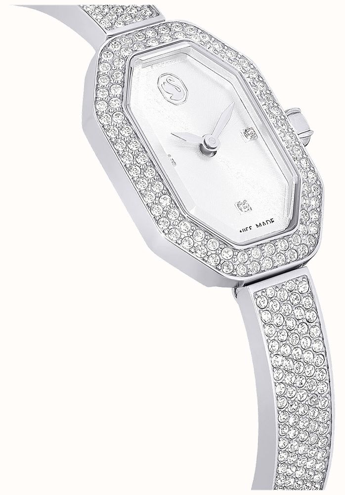 Swarovski Women's Dextera Bangle (20mm) Silver Dial / Crystal Set ...