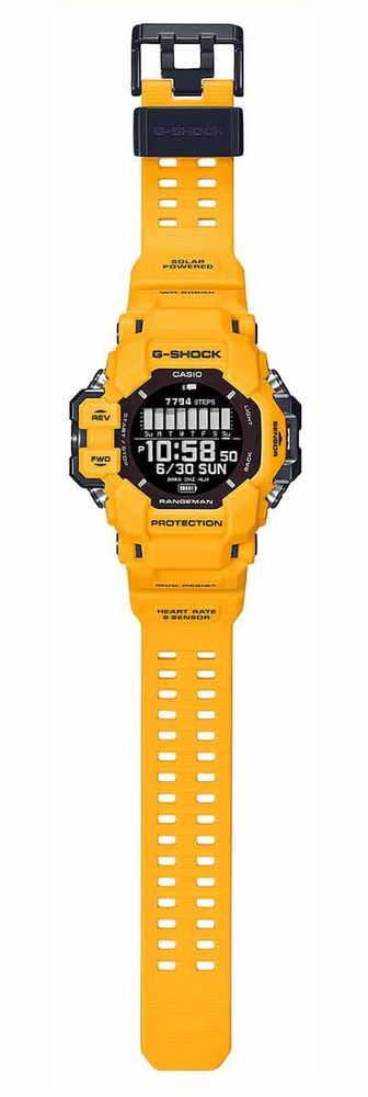 Casio Master Of G Rangeman GPR-H1000 Tough Solar HR GPS - Yellow GPR ...