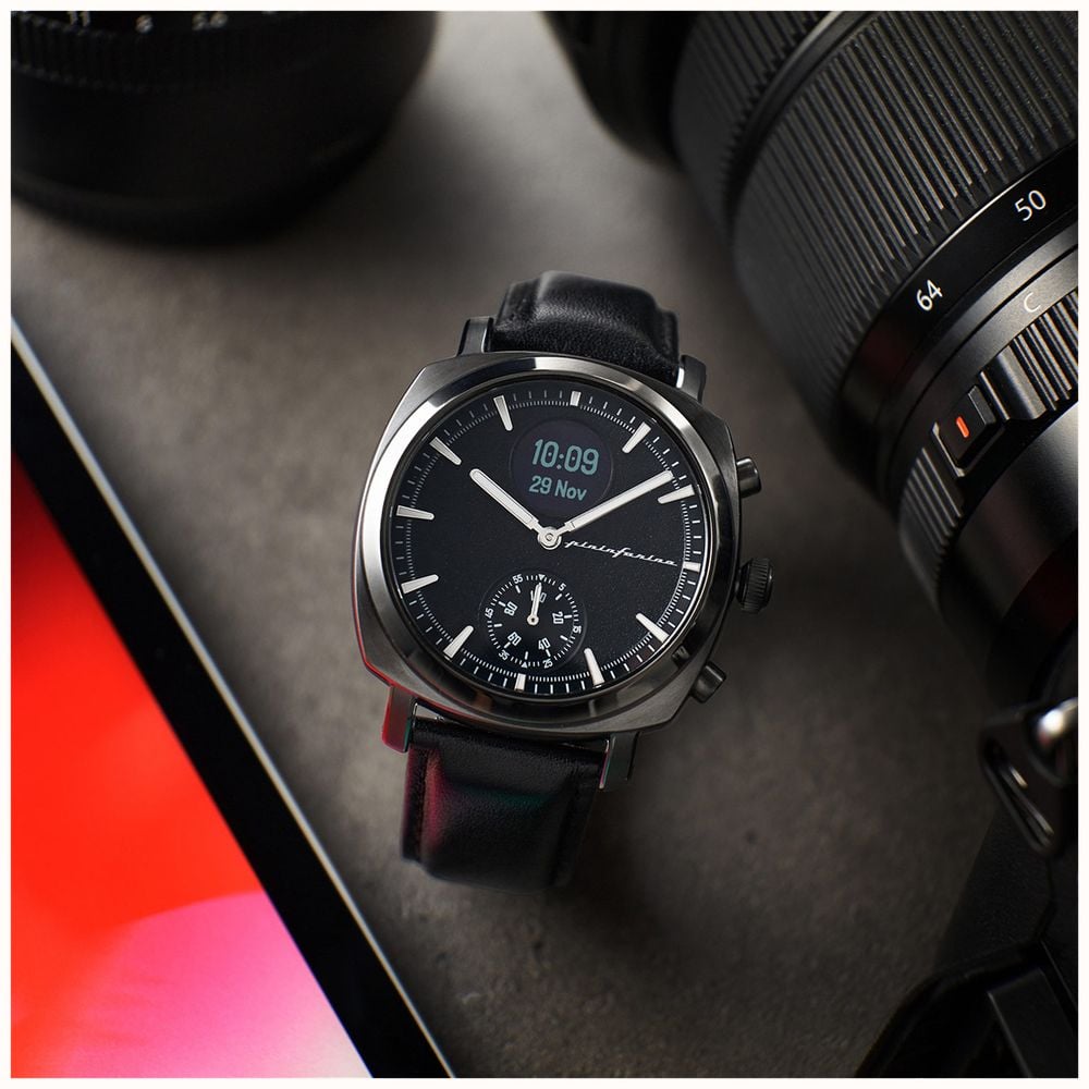 Pininfarina by Globics Senso Hybrid Smartwatch (44mm) Slate Grey ...