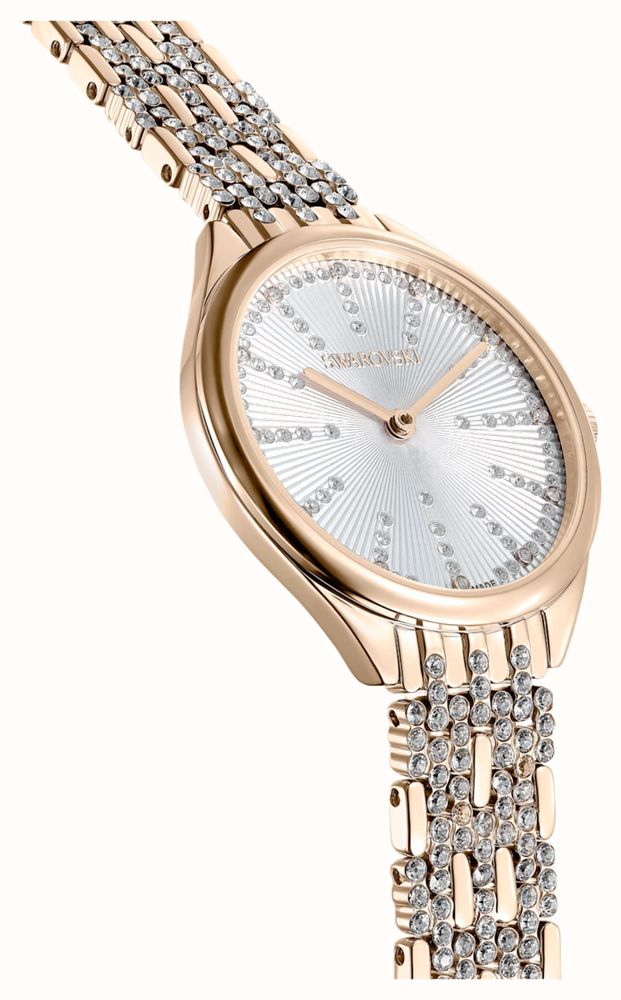 Swarovski Women's Attract (30mm) Silver Dial / Crystal-Set Rose Gold ...