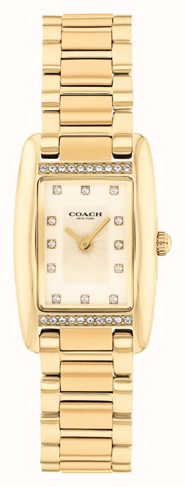 Coach Women's Reese (20mm) Light Gold Dial / Gold-Tone Stainless Steel ...