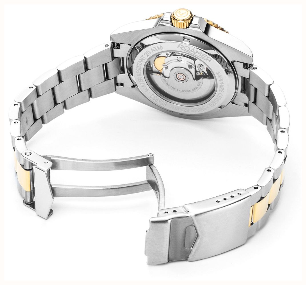Roamer Premier Automatic (42mm) Black Dial / Two-Tone Stainless Steel ...
