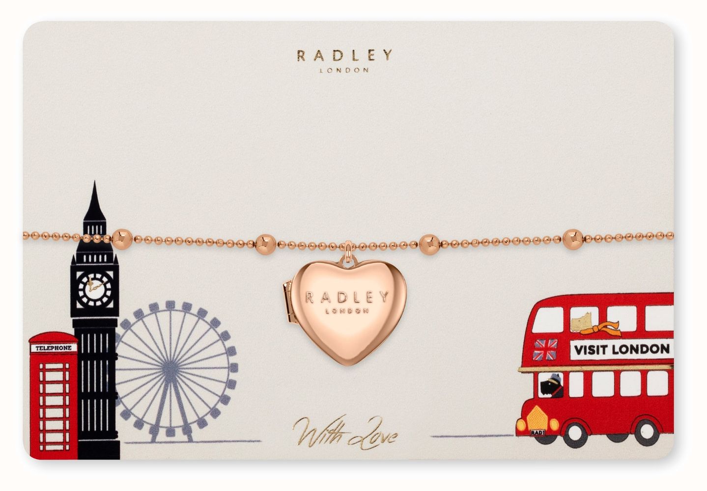 Radley Jewellery Love Letters | Rose Gold Toned Plated Heart Locket ...