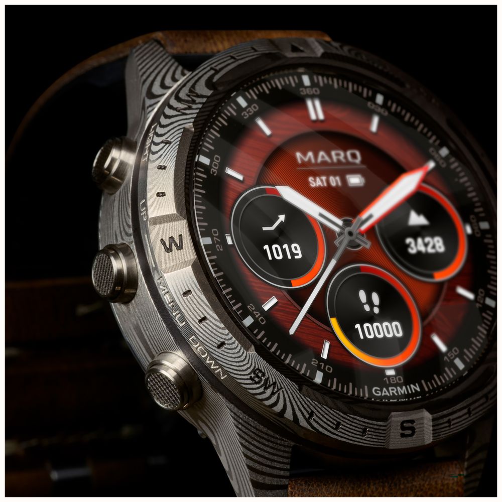 Garmin MARQ Adventurer (Gen 2) Damascus Steel Edition - Premium Tool Watch 010-03393-31 - First ...
