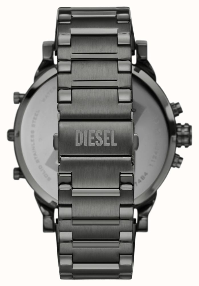 Diesel MR. DADDY Multifunction (57mm) Black & Gold Dial / Black PVD ...