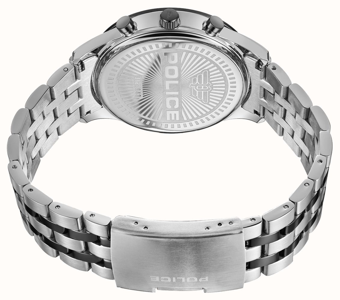 Police CAGE Quartz Multifunction (44mm) Brown Chronograph Dial ...