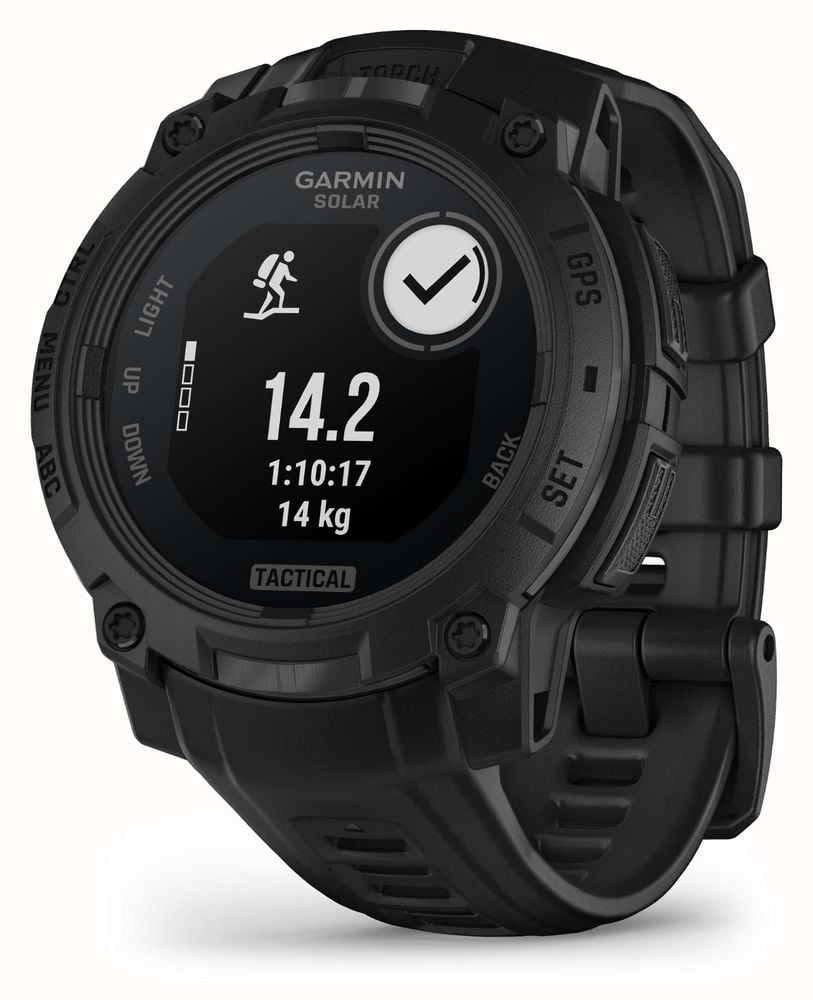 Garmin Instinct 3 - Tactical Edition Solar Outdoor GPS Smartwatch (45mm) Black 010-02934-50 ...