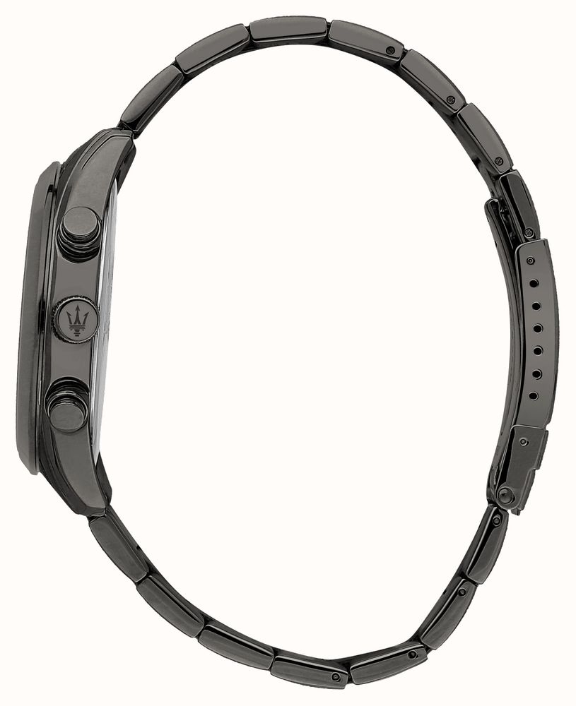 Maserati Men's Attrazione (43mm) Black Dial / Black Stainless Steel ...