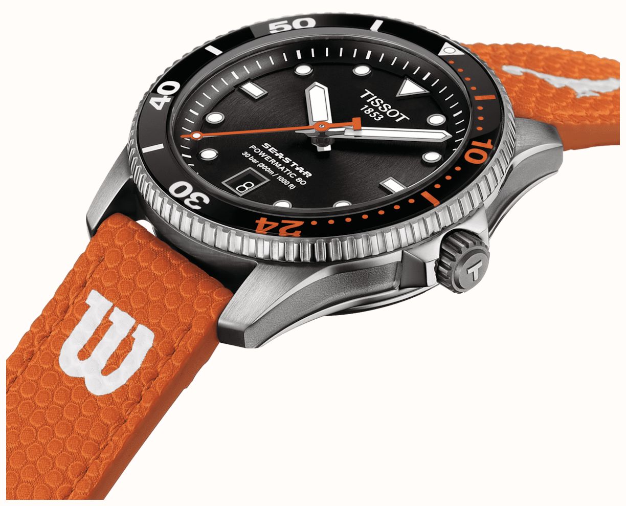 Tissot Seastar Wilson WNBA Special Edition Automatic (40mm) Black Dial ...