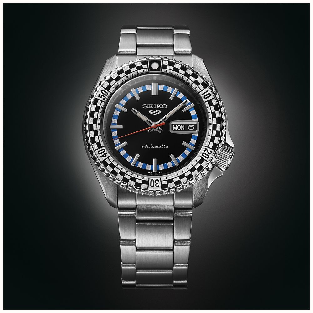 Seiko 5 Sports Black & White ‘Checker Flag’ Special Edition SRPK67K1 ...