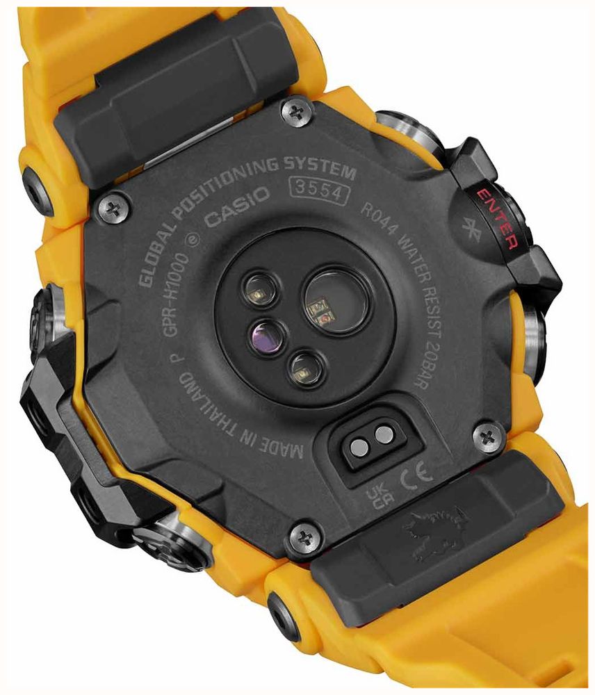 Casio Master Of G Rangeman GPR-H1000 Tough Solar HR GPS - Yellow GPR ...